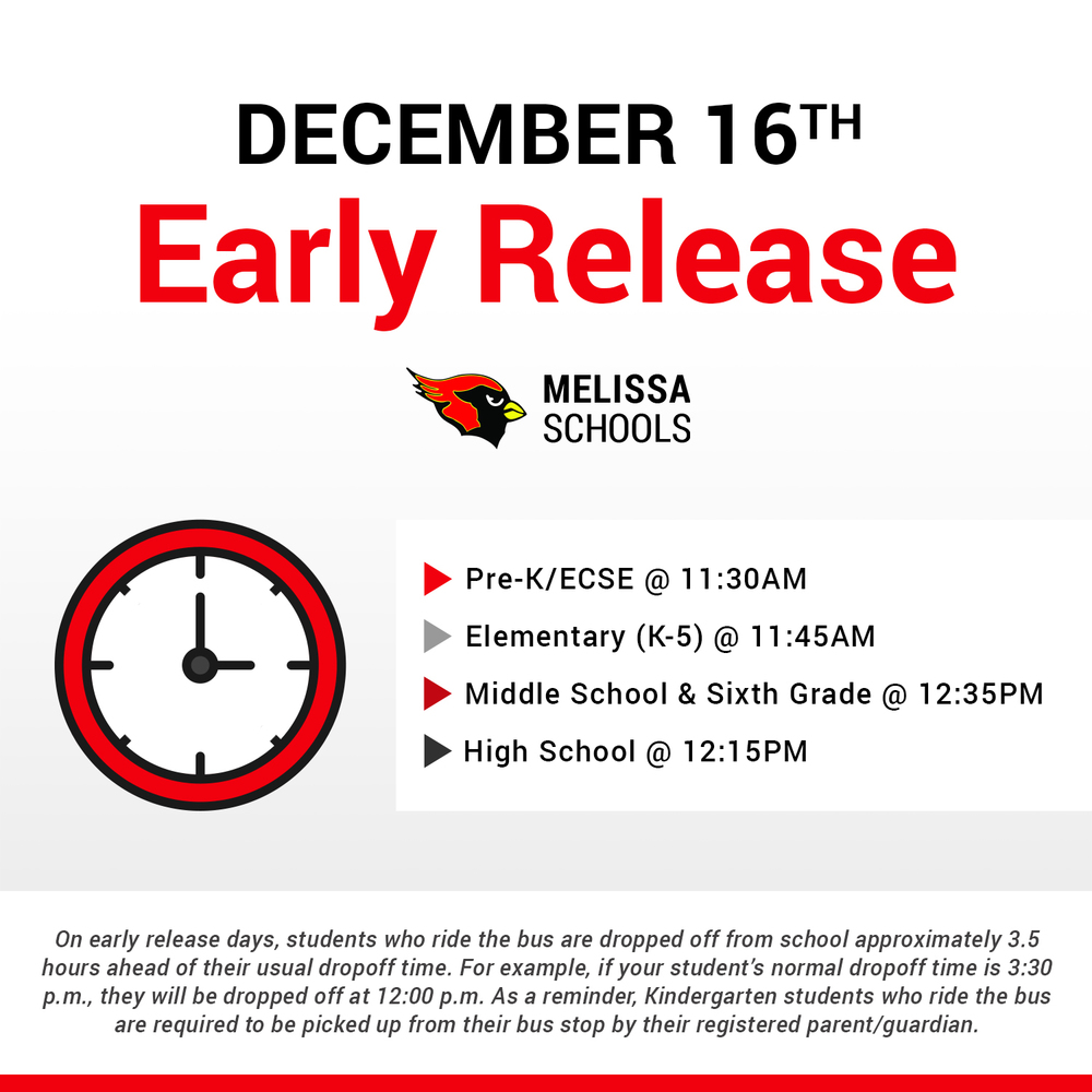 Early Release Times For Friday Dec 16 2022 Sixth Grade Center Early Release Times For Friday Dec 16 2022 Sixth Grade Center